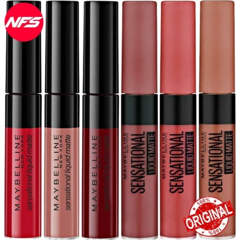 Jual MAYBELLINE Sensational Liquid Matte Lip Cream-Color Lipstick-Full ...