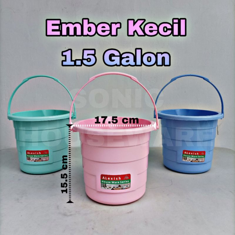 Jual Ember Timba Air Mini Kecil 1.5 Galon 2.5 Liter Warna Gagang ...