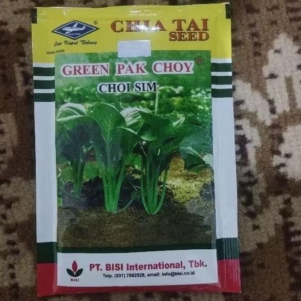 Jual Benih GREEN PAK CHOY BISI Cap Kapal Terbang | 50 Gr | Shopee Indonesia