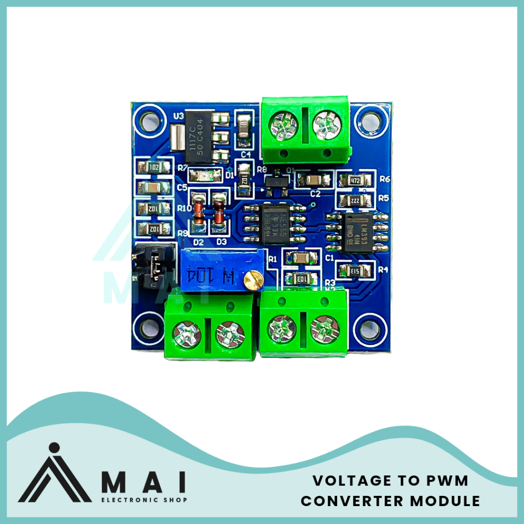 Jual Voltage to PWM Modul Converter 0-5 Volt DC To 0-100 % Duty Cycle ...
