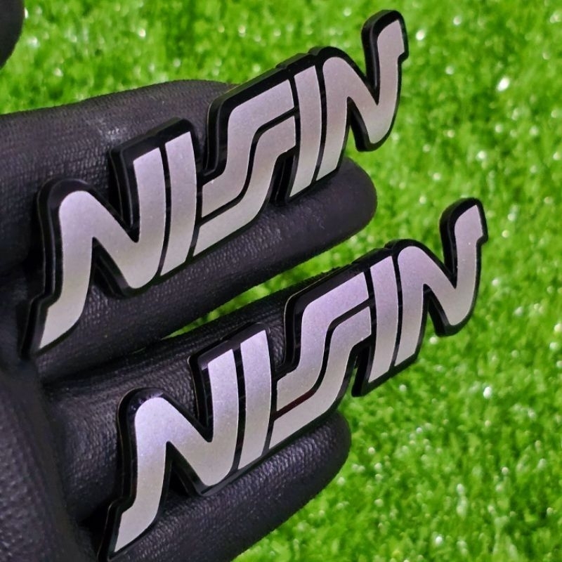Jual EMBLEM SHOCK DEPAN NISSIN 1SET ( KANAN KIRI ) | Shopee Indonesia