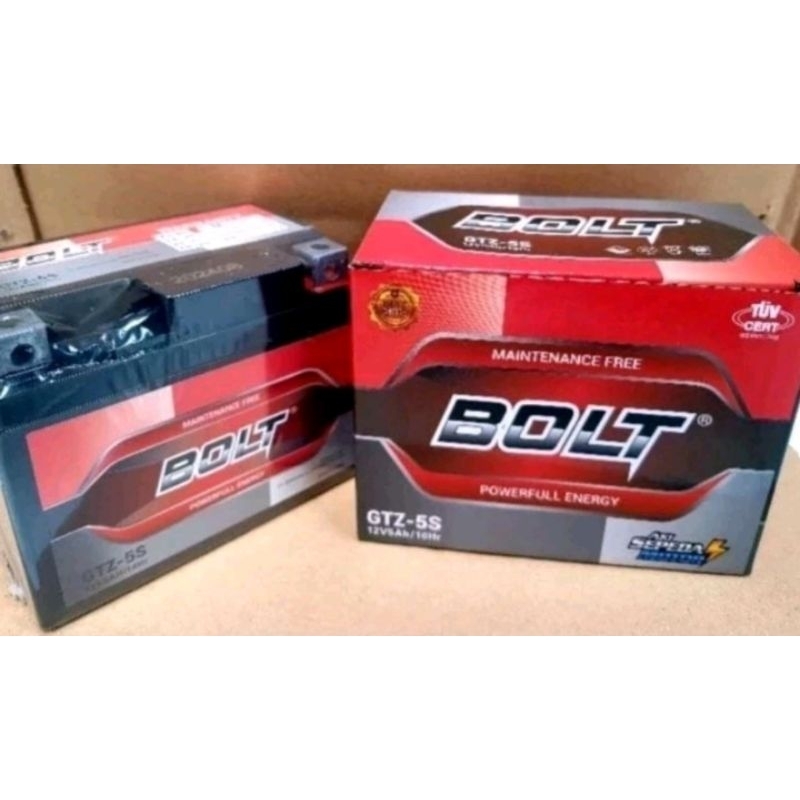 Jual Aki accu BOLT full kering gtz5s mtz5s murah kharisma beat revo ...