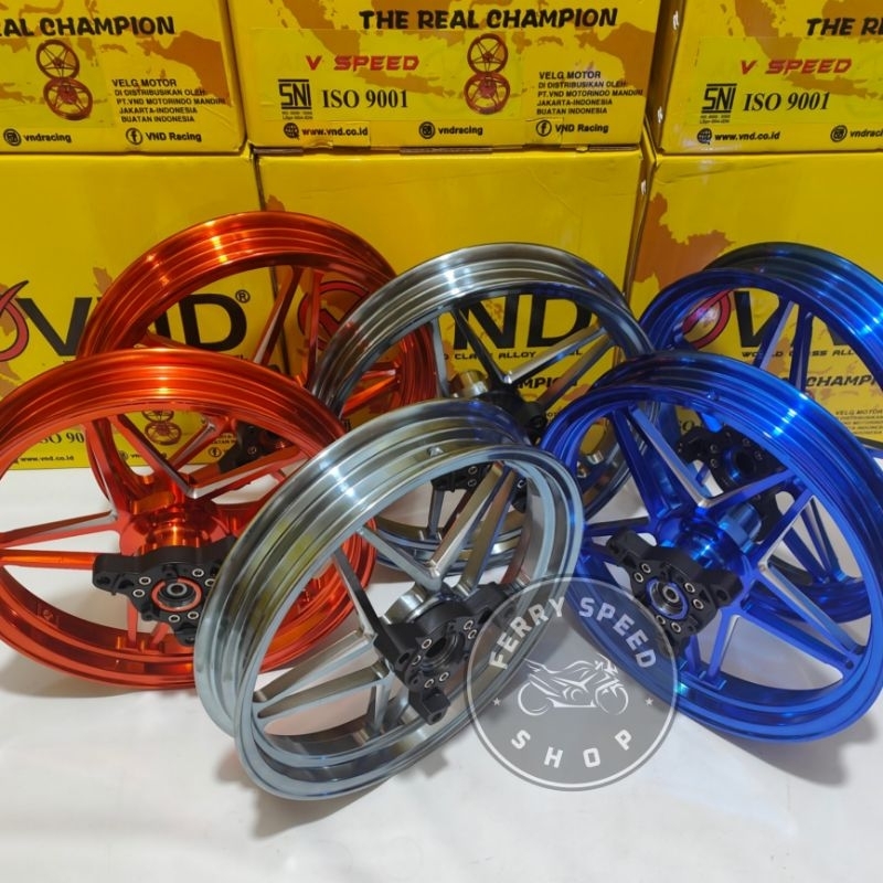 Jual Velg Racing Vnd V Speed V2 Nmax new Nmax turbo Neo turbo / Pelek V Speed V2 185-14 & 215-14 ...
