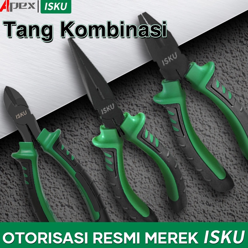 Jual Promo Spesial ISKU tang kombinasi tang lancip tang kawat tang ...