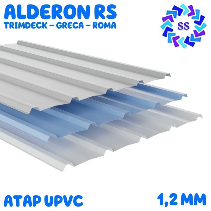 Jual ATAP UPVC ALDERON RS SINGLE LAYER TRIMDECK GRECA ROMA 12MM ...