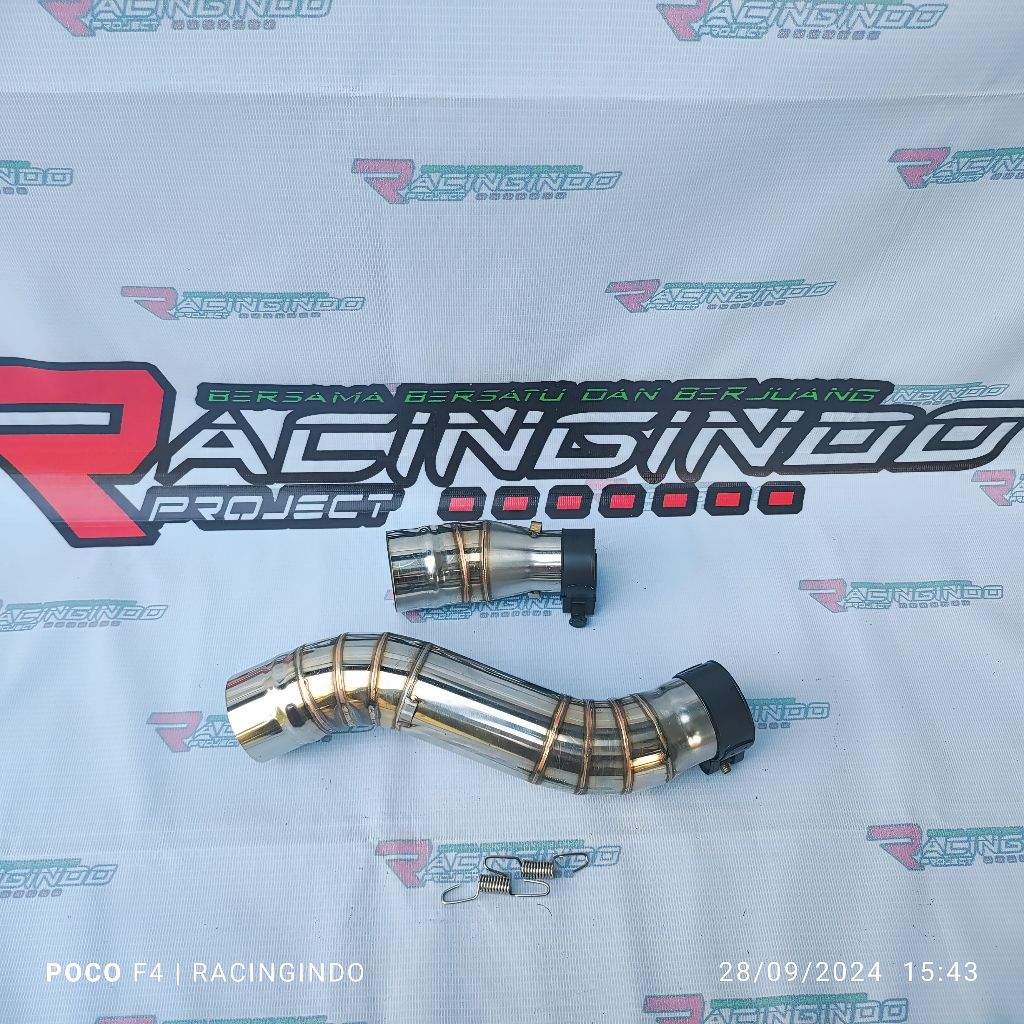 Jual pipa slip on conector knalpot racing cbr 250 rr cbr facelift ninja ...