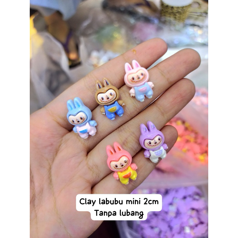 Jual 10pc. Clay Labubu mini 2cm [tanpa lubang] | Shopee Indonesia