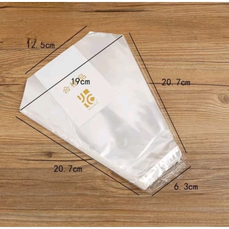 Jual 100pcs plastik sandwich plastik roti segitiga plastik kue plastik ...