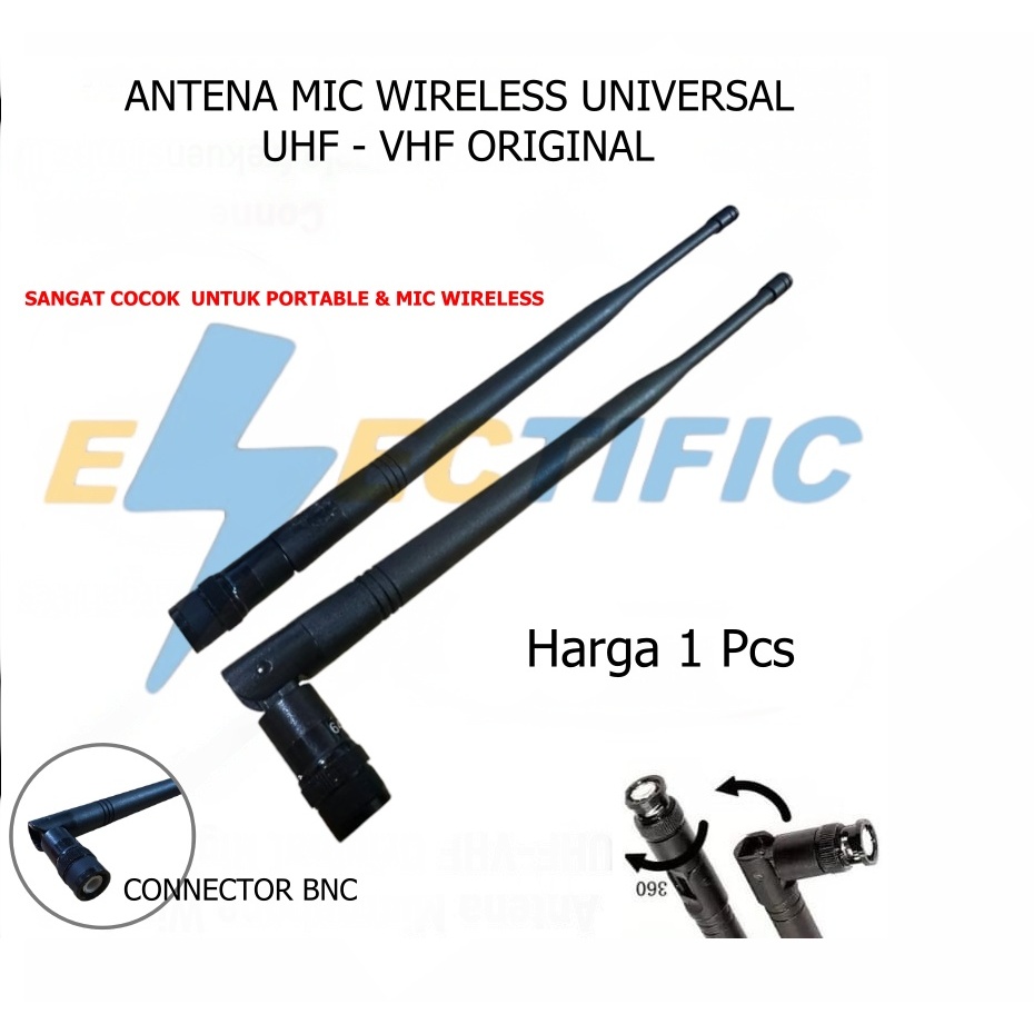 Jual ANTENA MIC WIRELESS UHF - VHF UNIVERSAL MHZ FREQUENCY ANTENA ...