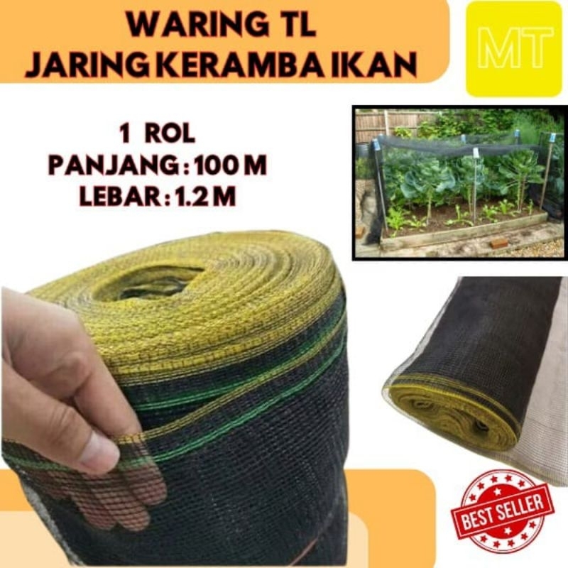 Jual Jaring Waring Hitam 1,2 x 100 Meter / Jaring Kandang / Jaring ...