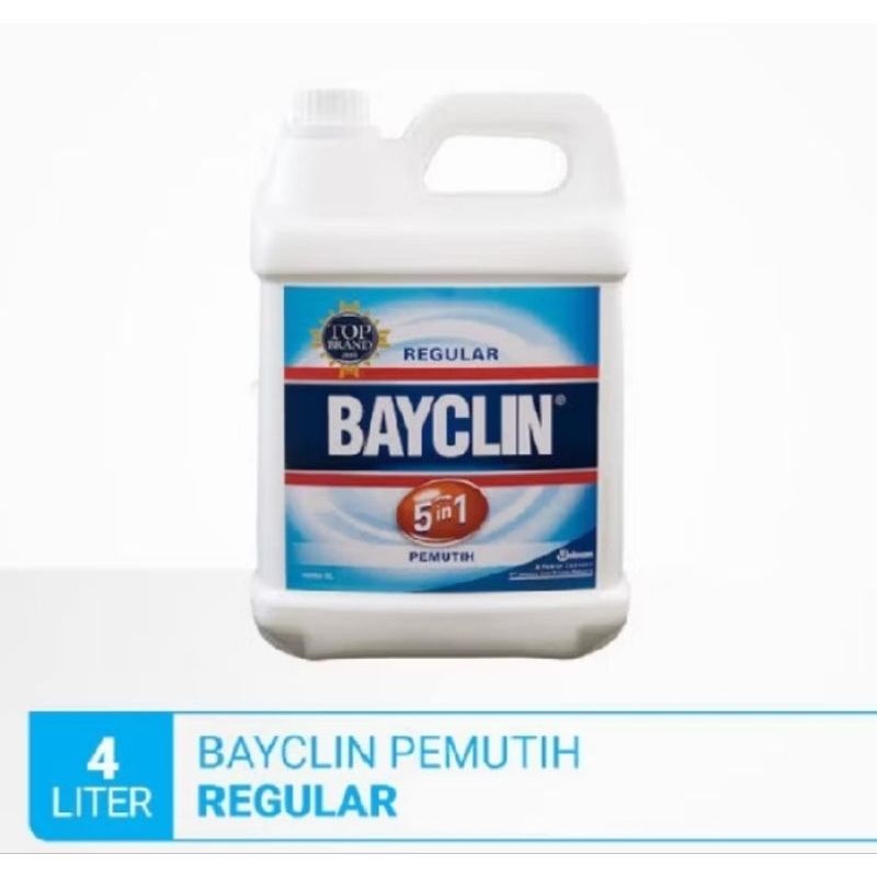 Jual Bayclin Pemutih Pakaian Regular 4 Liter | Shopee Indonesia