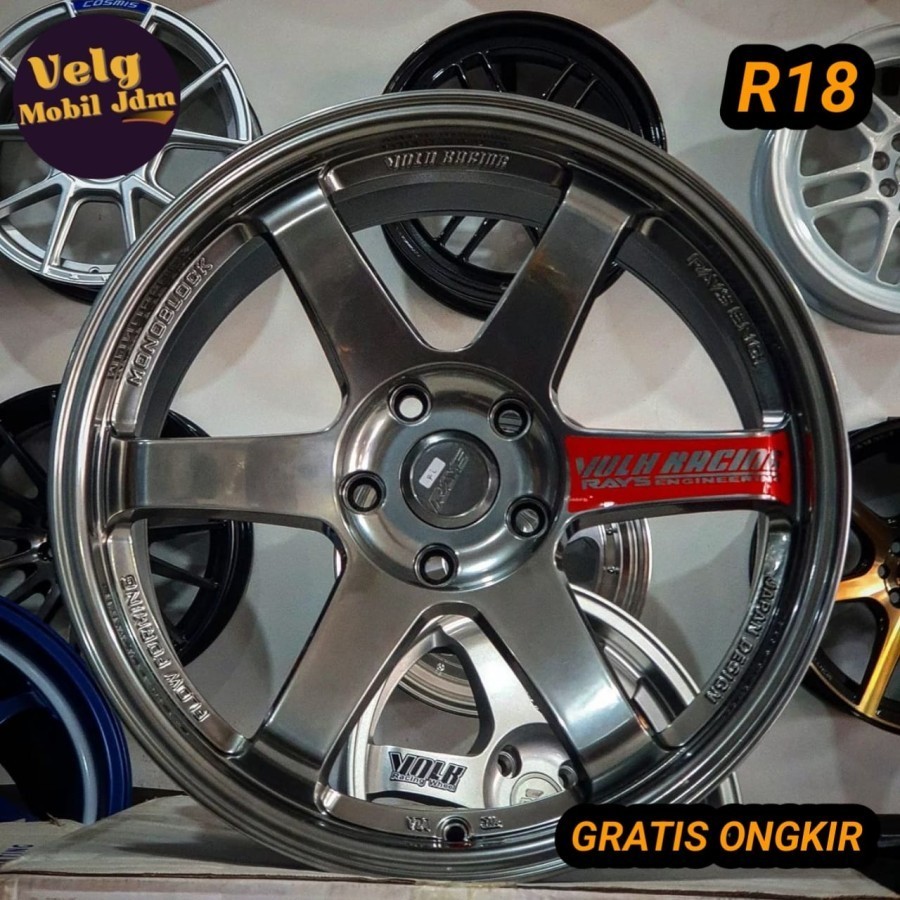 Jual velg mobil r18 pcd 5x114,3 TE37 FLOW FORMING velg ring 18 hrv xpander crv terios wuling ...