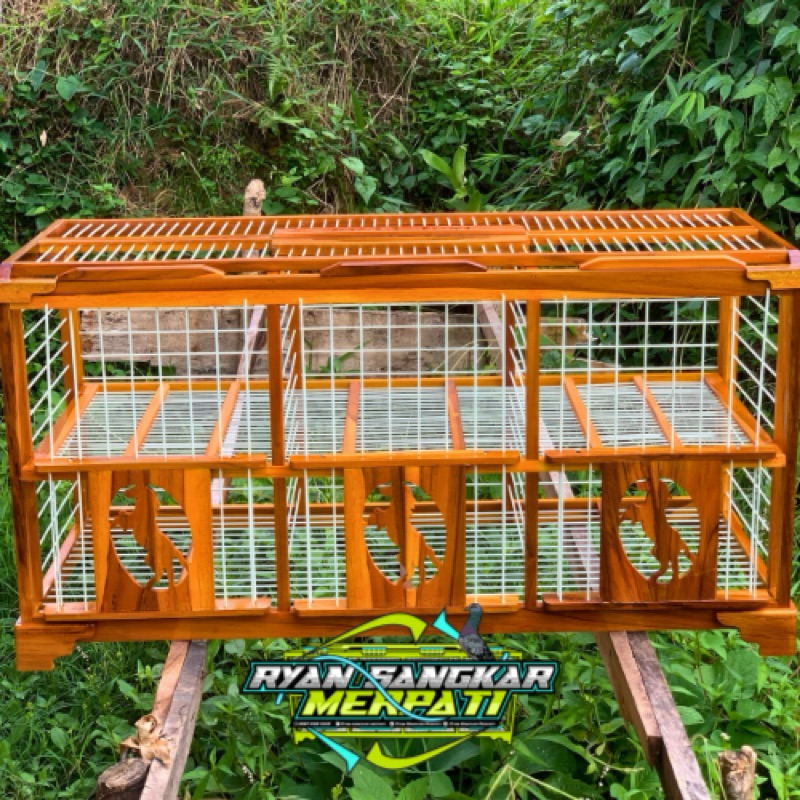 Jual Dongdang merpati 6 pintu full fiber Bahan kayu jati jawa(Bisa ...