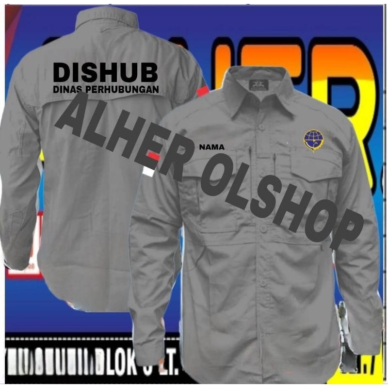 Jual Kemeja tactical dishub baju tactical dishub kemeja dishub baju dishub seragam dishub pdh ...