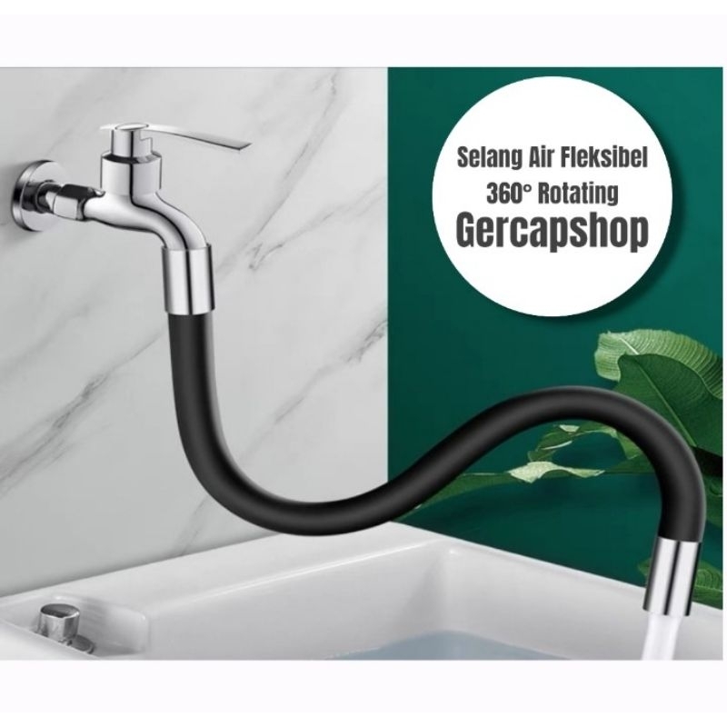 Jual Selang Hitam Cuci piring Flexible Ekstensi Keran Air Universal 1/2 ...