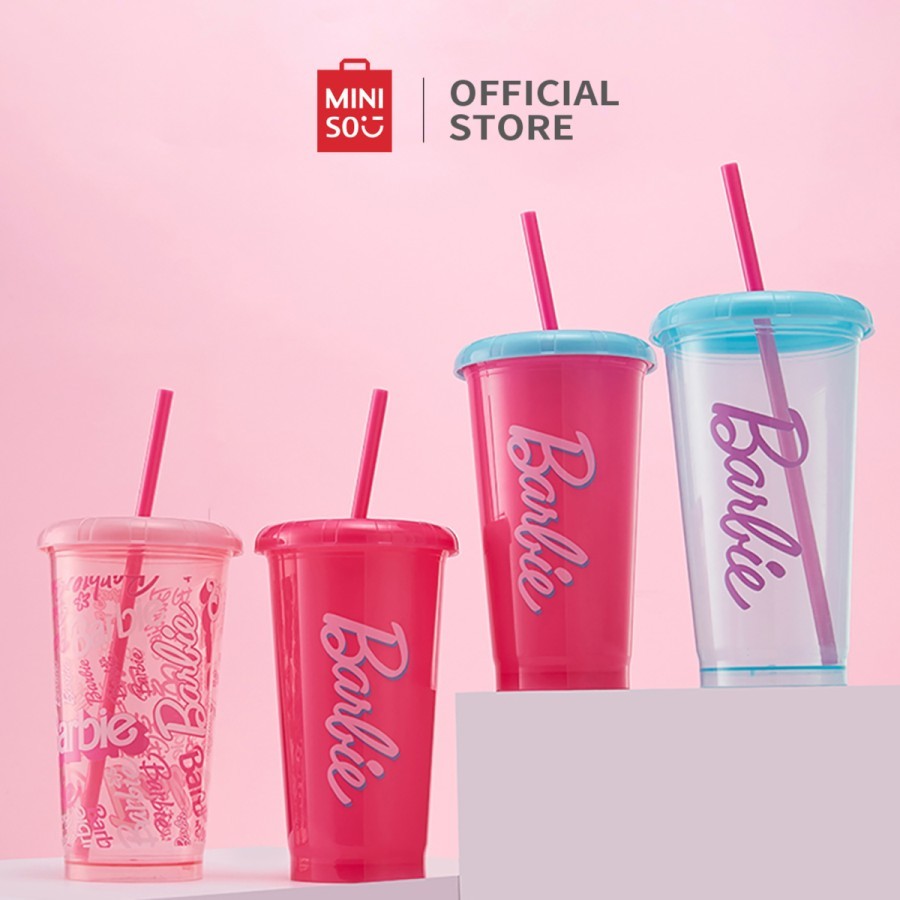 Jual Miniso x Barbie Shining Collection ISI 4PCS Gelas Plastik Dengan ...