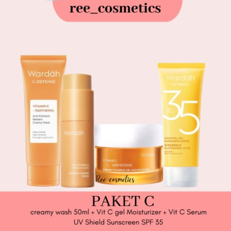 Jual WARDAH 1 Paket Lengkap Vitamin C Radiant Charge | Skincare Wardah ...