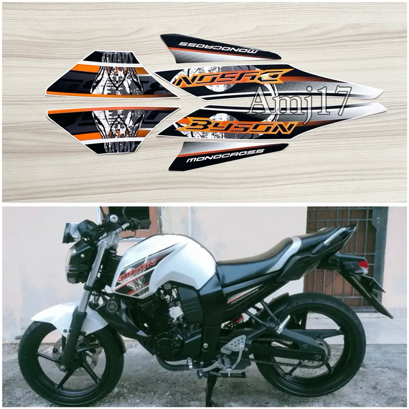 Jual STIKER STRIPING MOTOR BYSON 2012 PUTIH | Shopee Indonesia