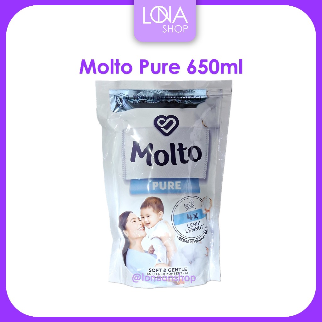 Jual Molto Pure Soft & Gentle 650ml / Softener Konsentrat Pewangi ...