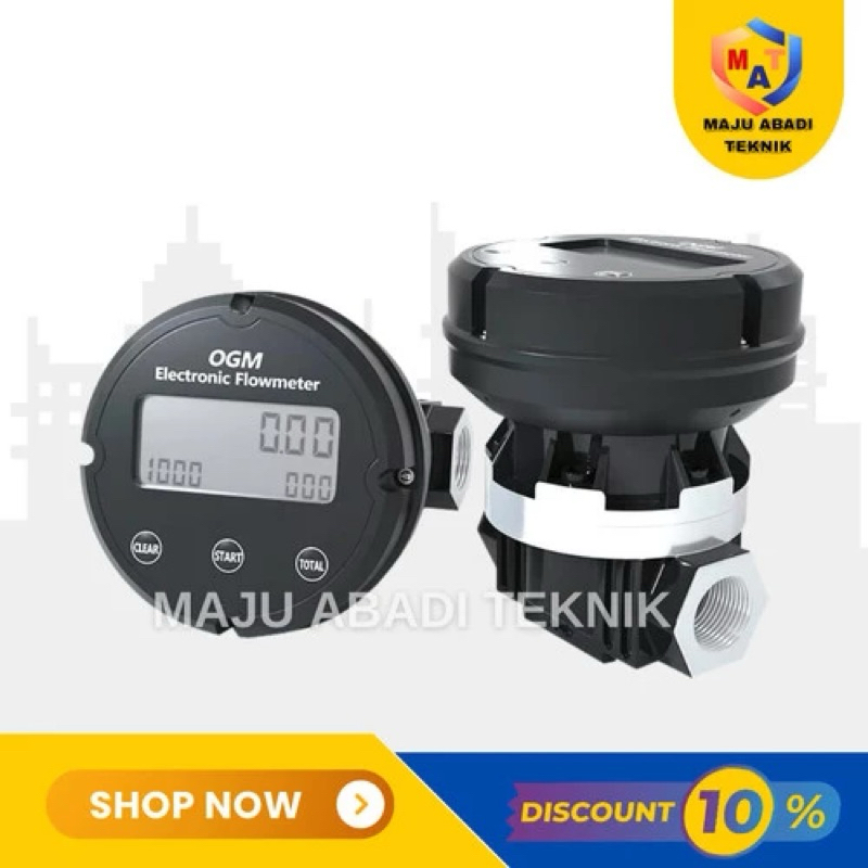 Jual FLOW METER 1 INCH OGM DIGITAL - OVAL GEAR FLOWMETER DIGITAL DN25 ...