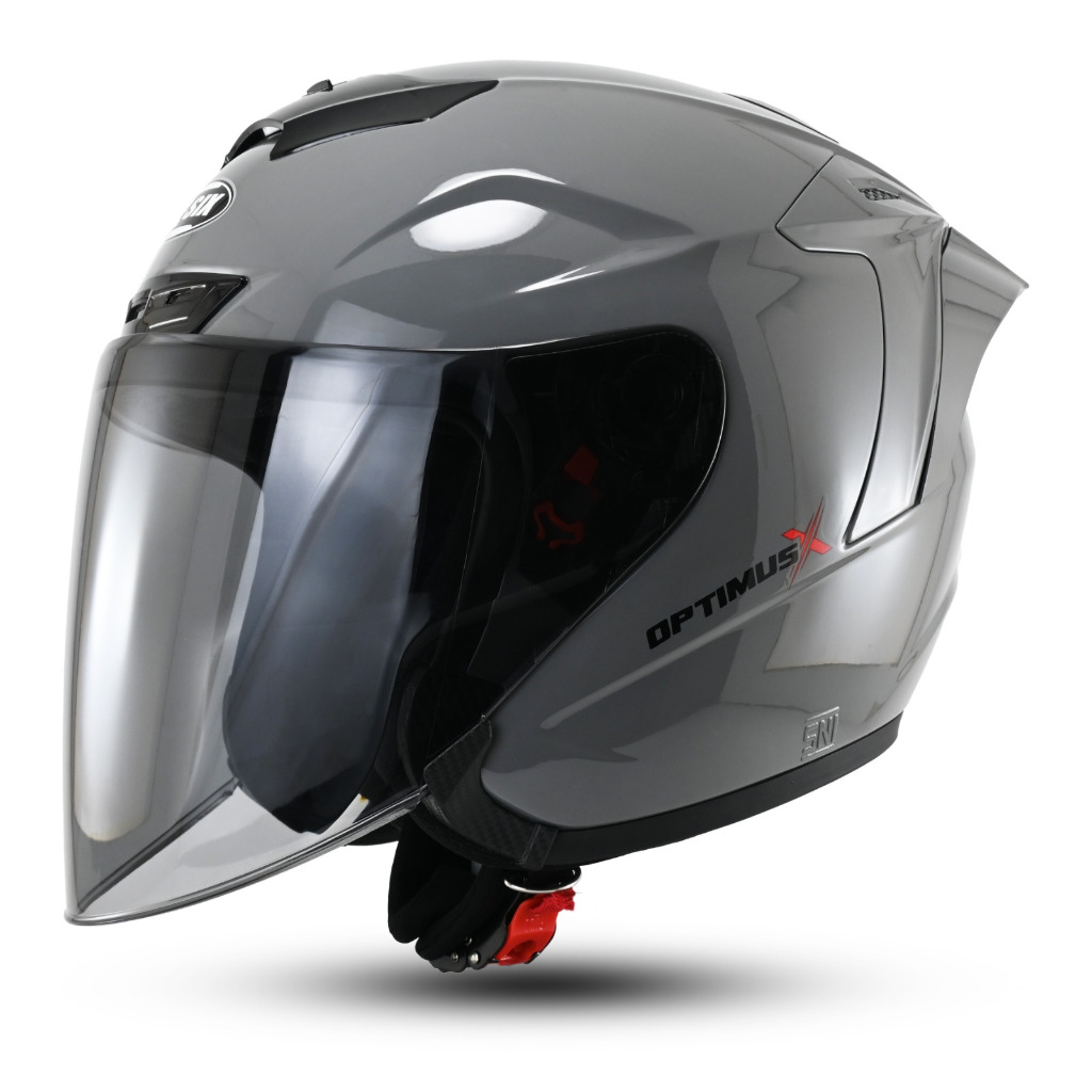 Jual Helm Rsix Helm Pria Terbaru Half Face Optimus SNI Visor Smoke ...
