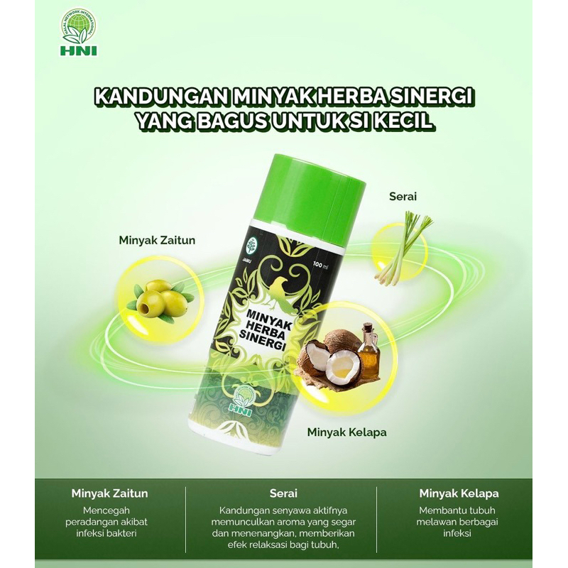 Jual MINYAK HERBA SINERGI MHS HNI HPAI MINYAK URUT | Shopee Indonesia