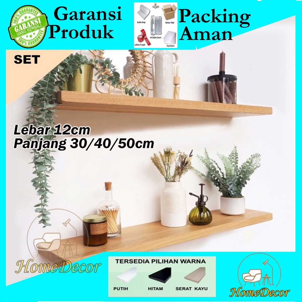 Jual (Model Lebar 12cm)Rak Dinding Rak Hias Dinding Rak Ambalan rak ...