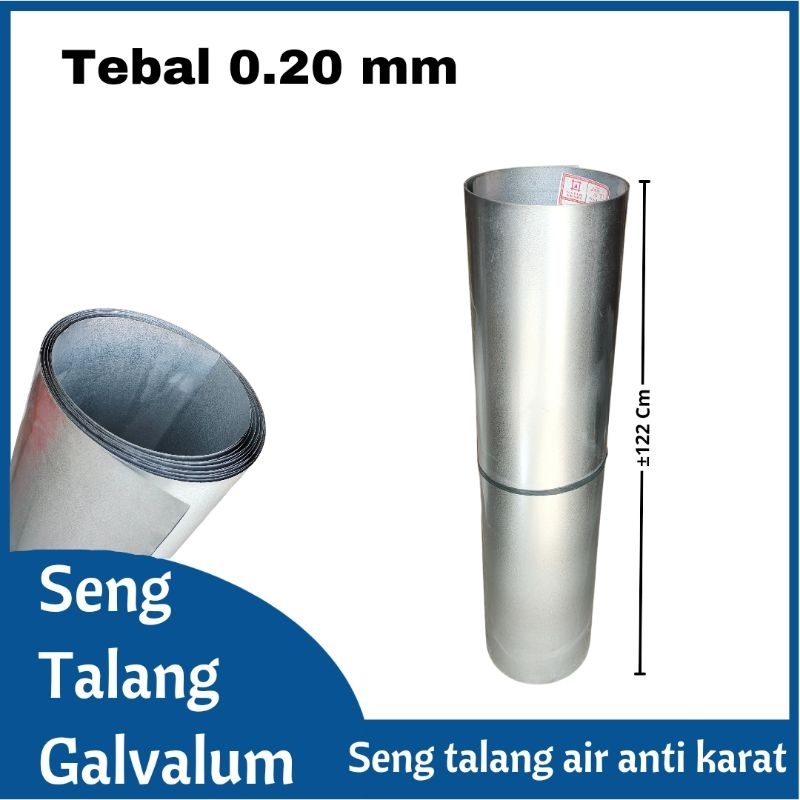 Jual Seng talang Galvalum anti karat lebar 120 cm tebal 0.20 mm ...