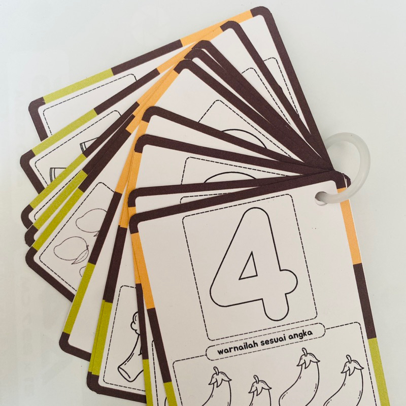 Jual Tracing & Coloring Number 1-9 | Belajar Menulis dan mewarnai Angka ...