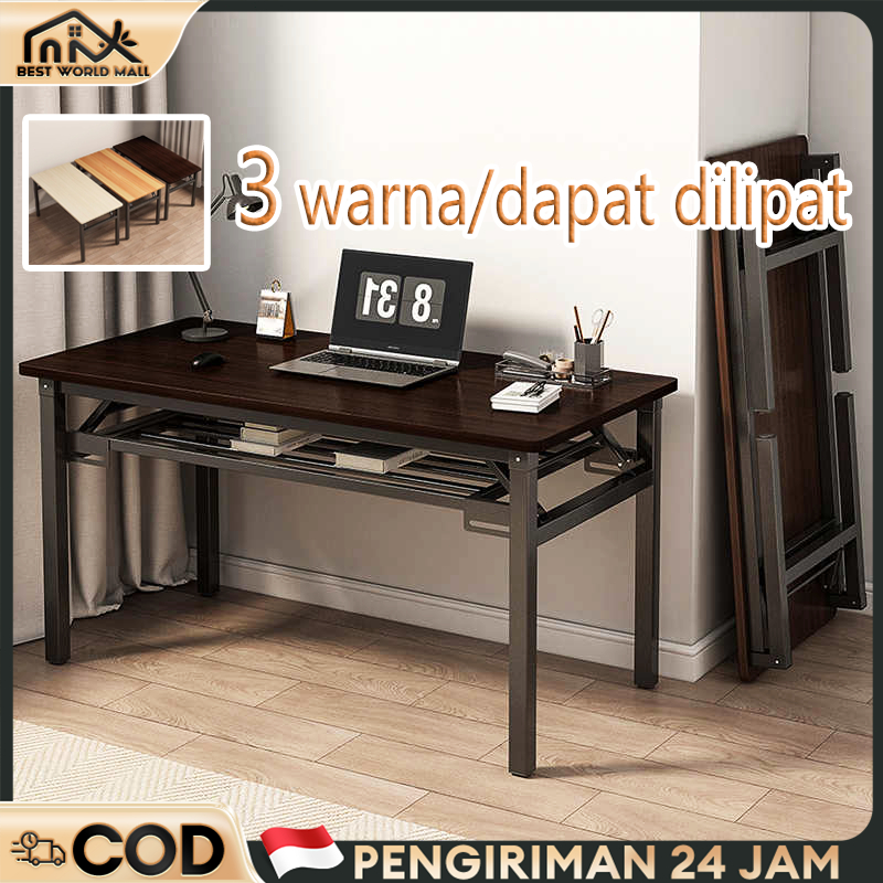 Jual Meja Lipat Portable Dua Lapisan Meja Belajar Meja makan Meja Pelatihan Serbaguna Meja ...
