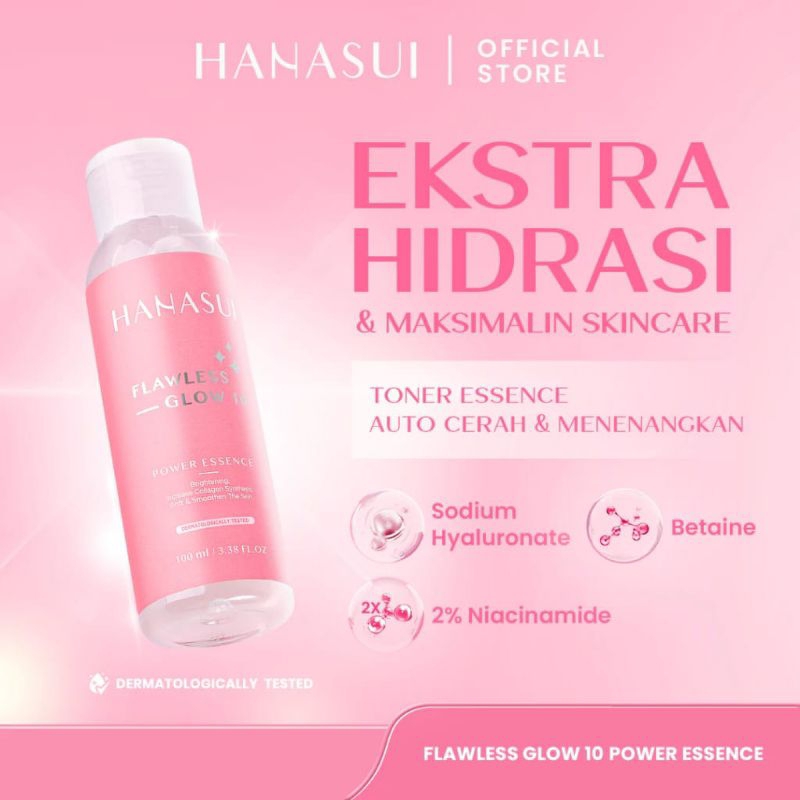 Jual Hanasui Flawless Glow 10 Power Essence | Shopee Indonesia