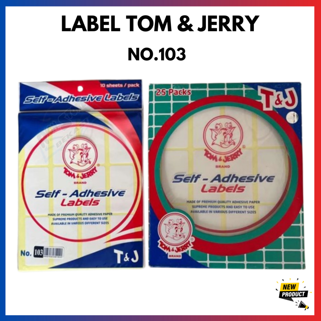 Jual Label Sticker Tom & Jerry No 103 Label undangan label sticker | Shopee Indonesia