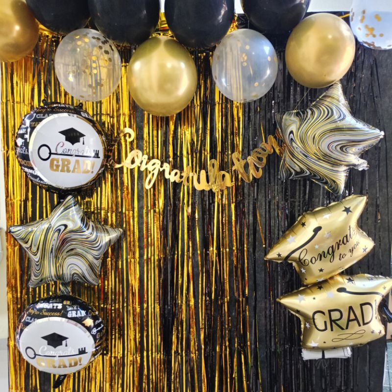 Jual [PBW-SOp] PAKET DEKORASI KELULUSAN WISUDA GRADUATION BACKDROP ...