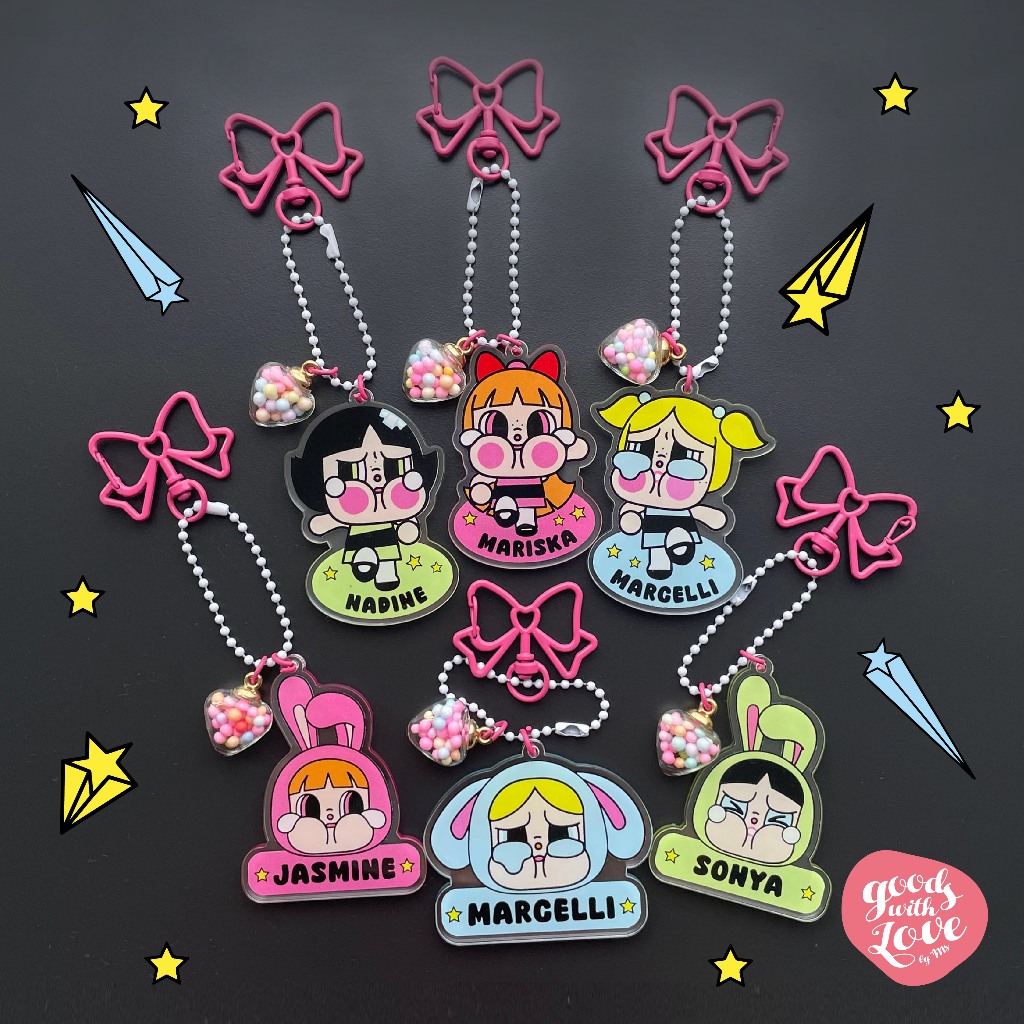 Jual [PRE-ORDER] Powerpuff Girls Cry Baby Keychain Custom by ...