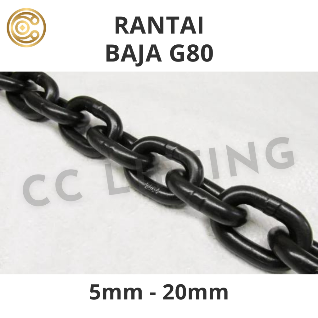 Jual Rantai Baja G80 8mm / Chain Block / Load (Lifting) Chain | Shopee ...