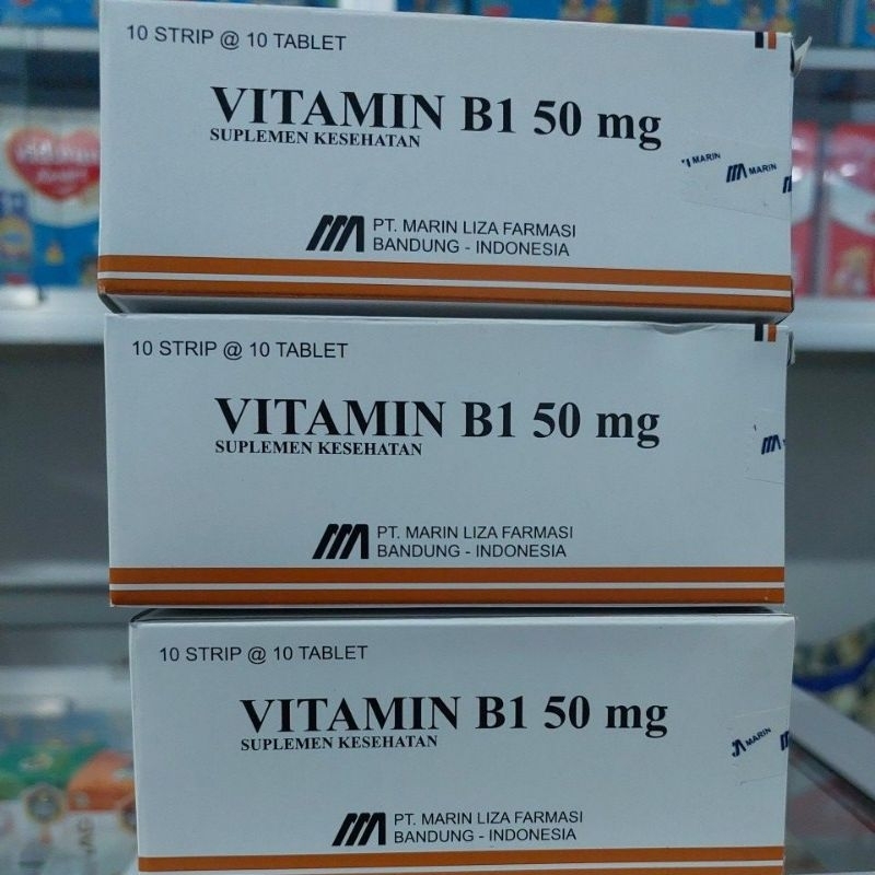 Jual VITAMIN B 1 50 MG MARIN LIZA PERBOX ISI 100 TAB | Shopee Indonesia