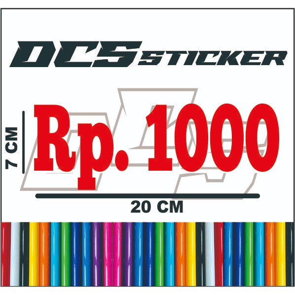 Jual sticker harga unutk tempelan jualan di gerobak dan talase kaca ...