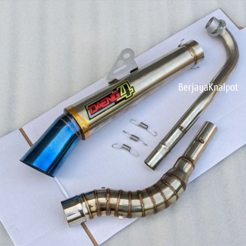 Jual Big elbow Daeng sai4 Conical exhaust pipe open RS 125 Raiderj ...