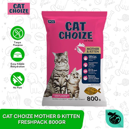 Jual CC MOTHER KITTEN Cat Choize Mother & Kitten 800gr - Makanan Anak ...