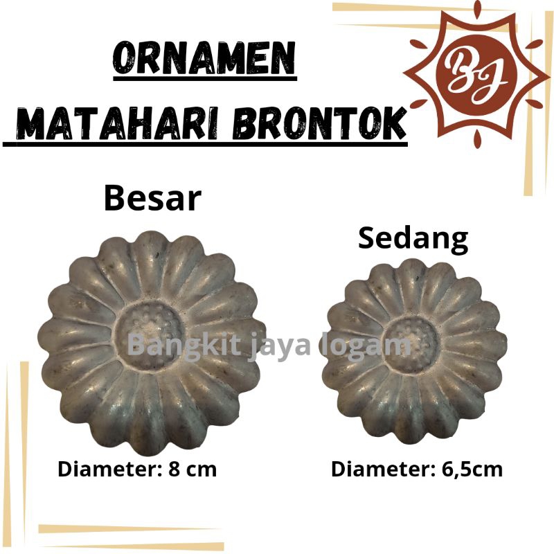 Jual Bunga Matahari Brontok Besi plat // Ornamen Tralis dan Pagar Besi ...