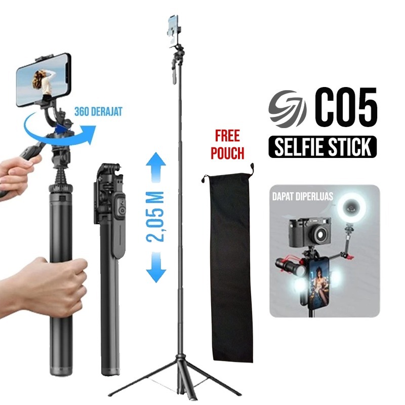 Jual CIJI Tripod Tongsis Gimbal Stabilizer C05 Tripod Stabilizer Camera ...
