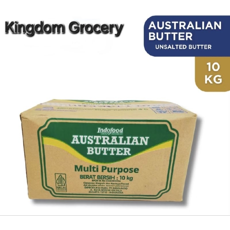 Jual AUSTRALIAN BUTTER UNSALTED/BUTTER TAWAR AUSTRLIAN 10KG ORIGINAL ...
