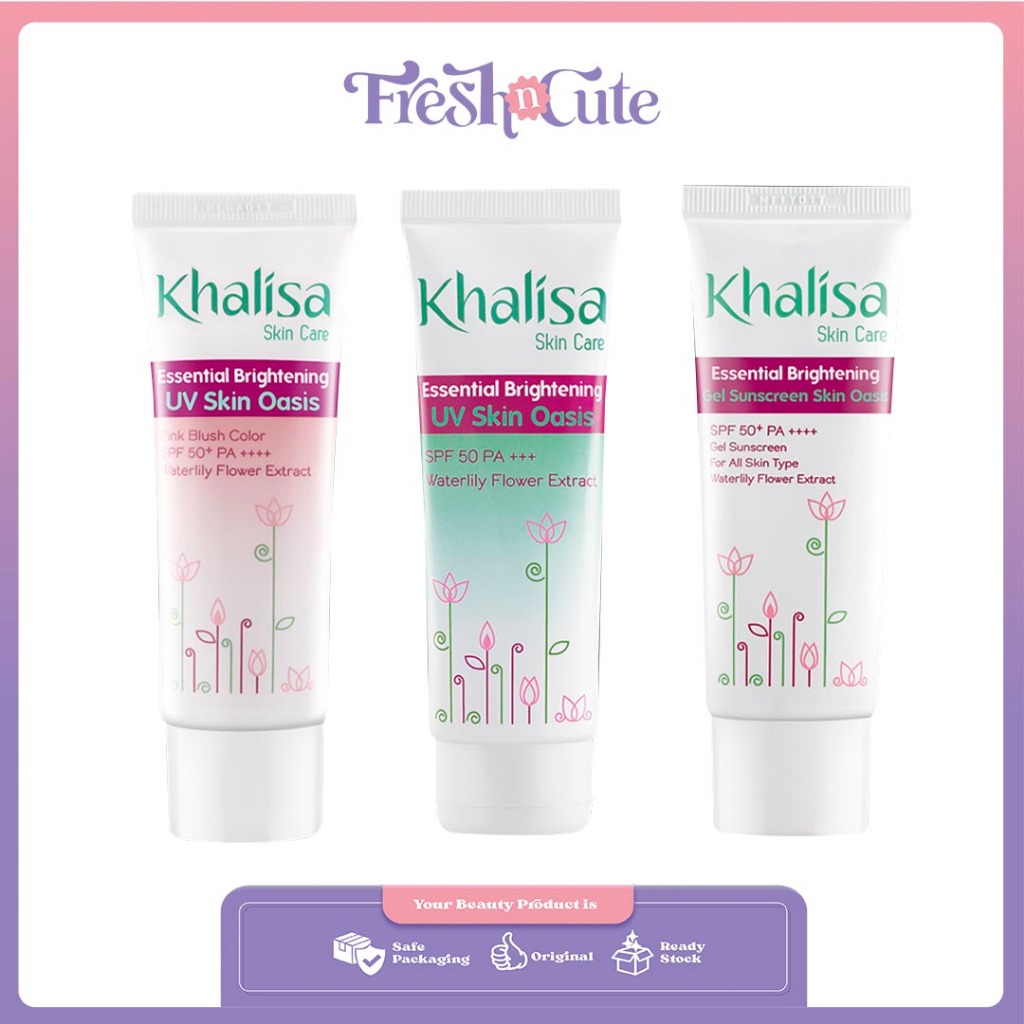 Jual KHALISA - Essential Brightening UV Skin Oasis Sunscreen 40 g ...
