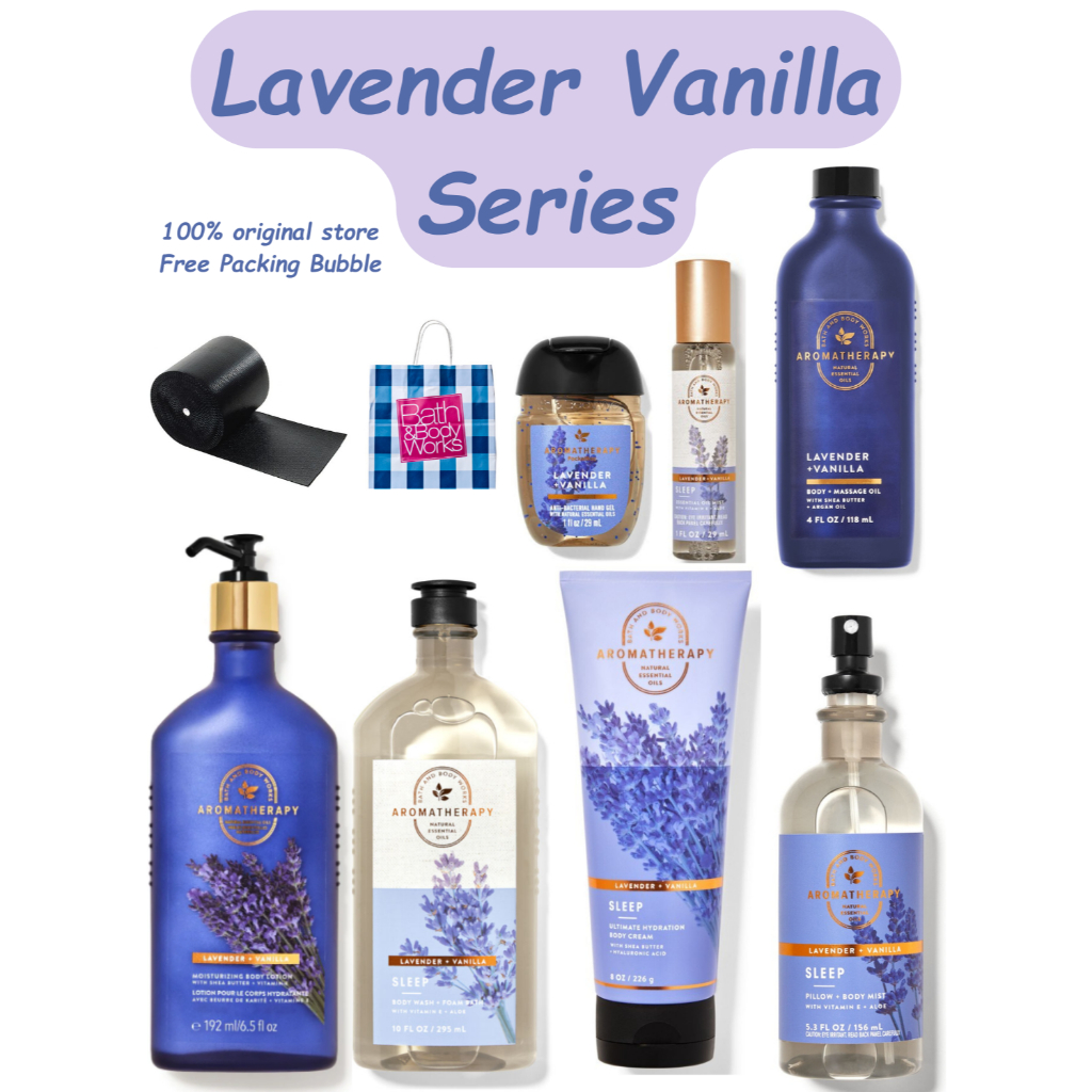 Jual BBW Lavender Vanilla Series - Gift Set ( Body Lotion - Pillow Mist - Oil Mist - Body Wash ...