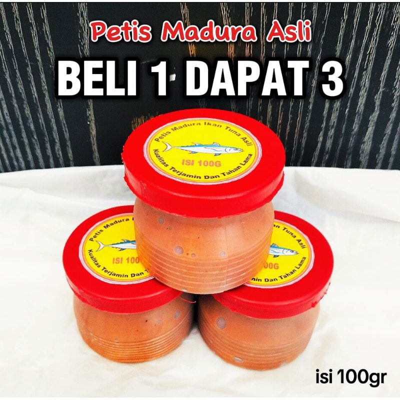 Jual 9 ribuan dapat 3 . Botol Petis Ikan Tuna Madura Asli 100g | Shopee ...