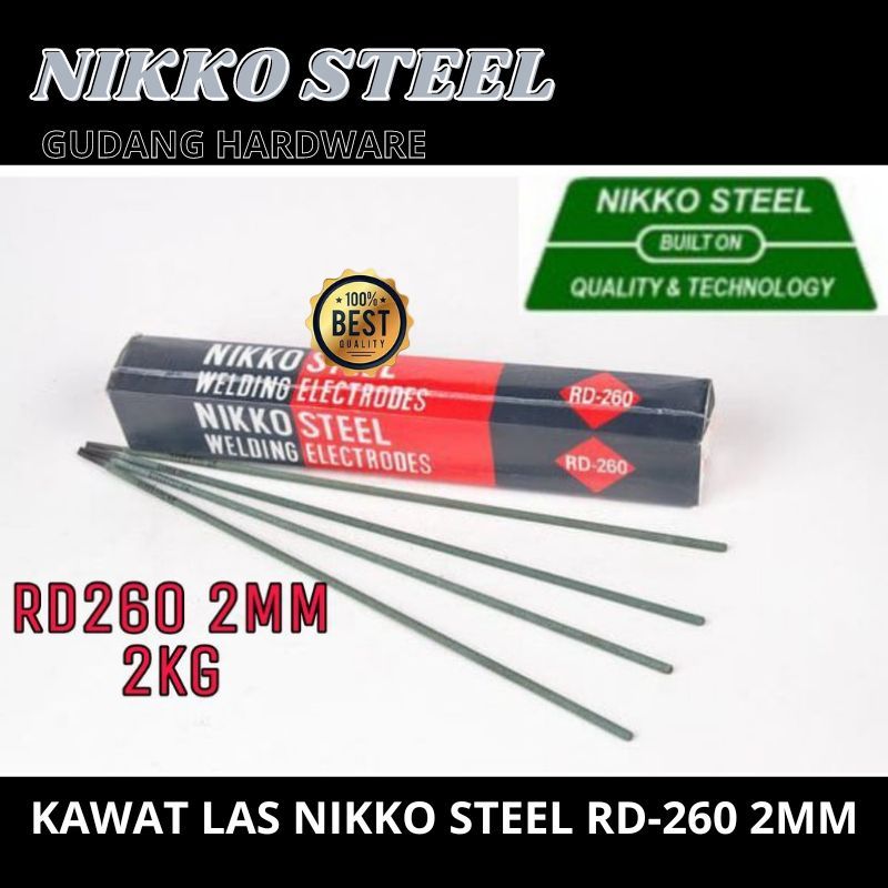 Jual KAWAT LAS NIKKO STEEL RD-260 2MM | Shopee Indonesia