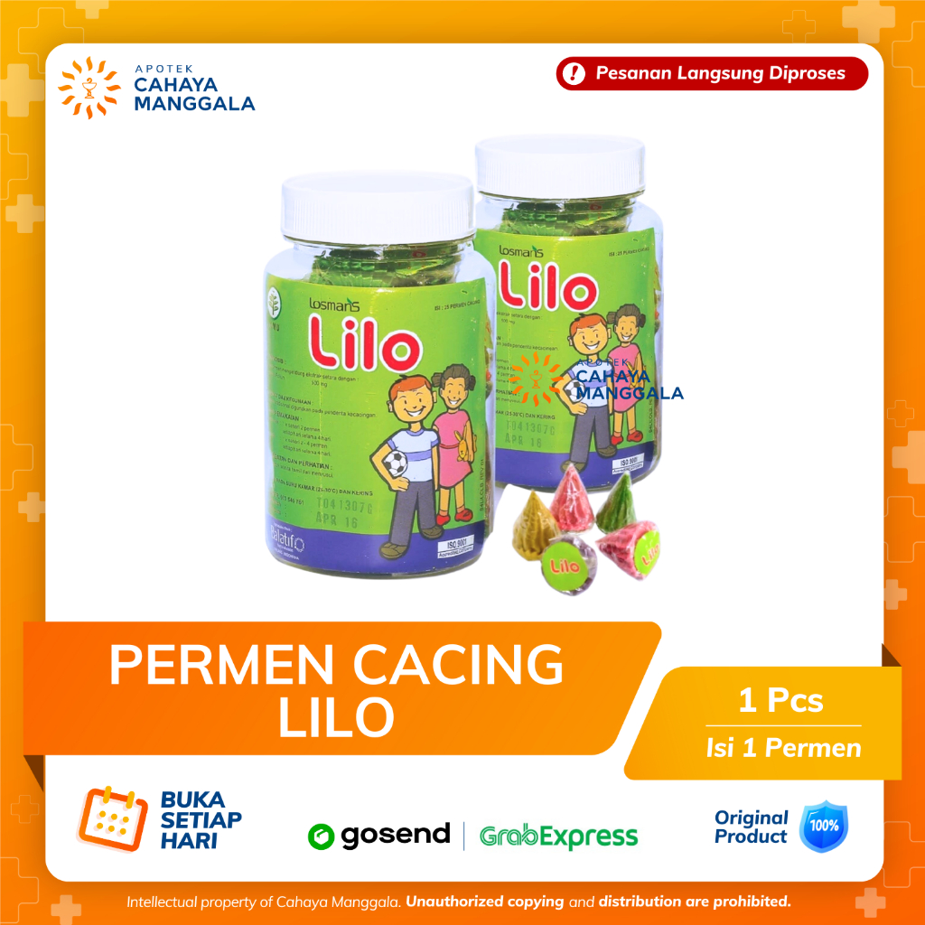 Jual PERMEN CACING LILO PER BIJI | Shopee Indonesia