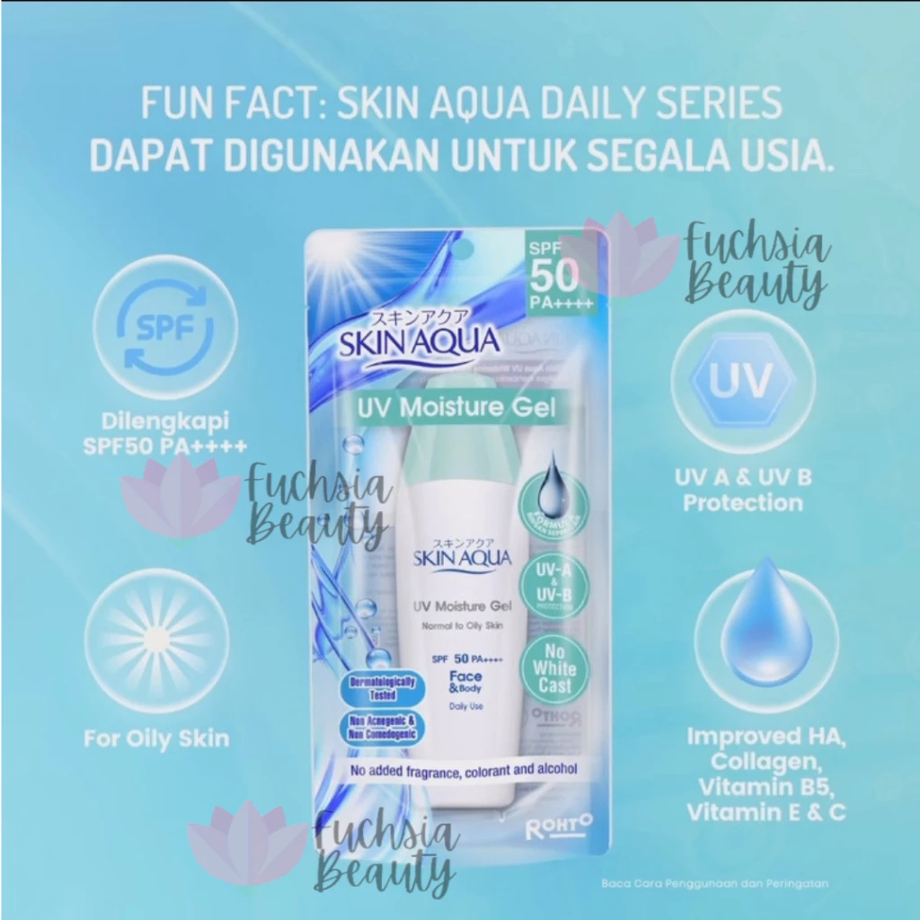 Jual Skin Aqua UV Moisture Gel SPF 50 PA++ | Sunscreen (Tutup Hijau ...