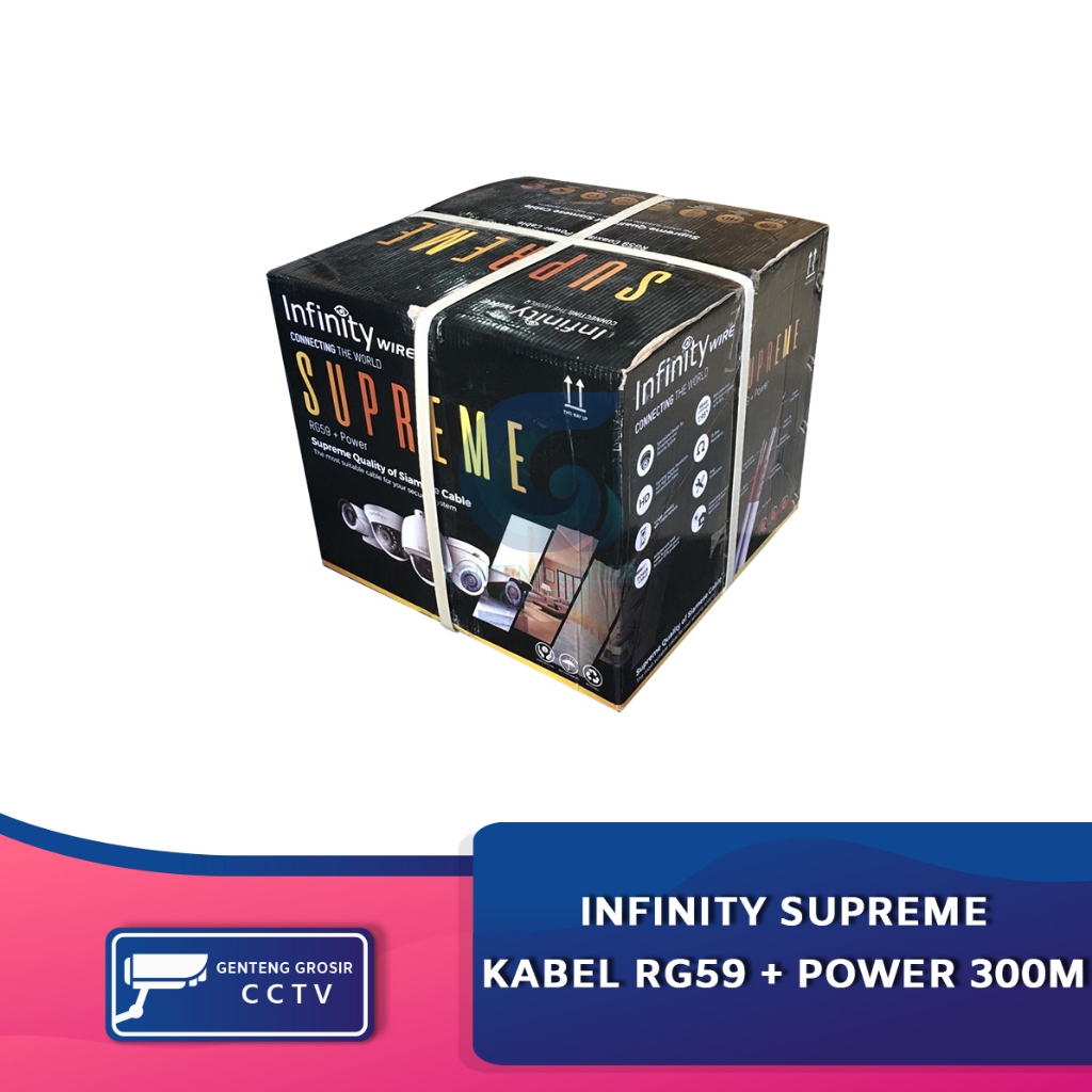 Jual Kabel Infinity Supreme RG59 Plus Power 300 Meter | Shopee Indonesia