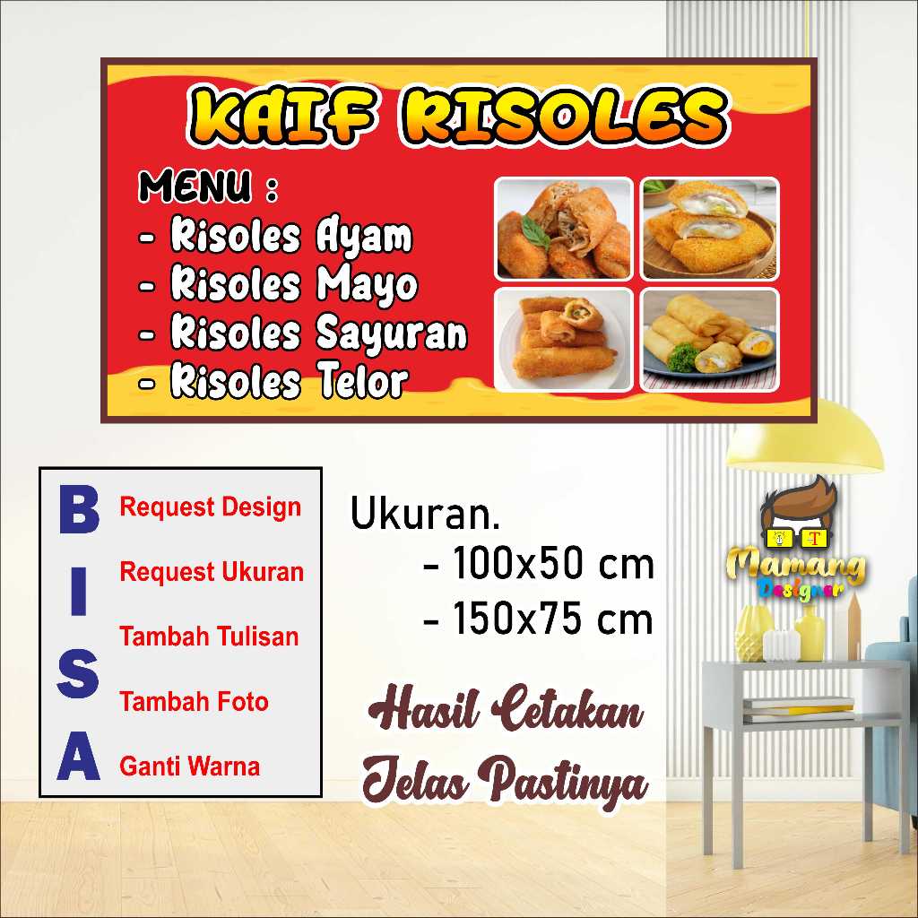 Jual Cetak Spanduk Banner Risol atau Jualan Risoles Bagus Murah bb ...